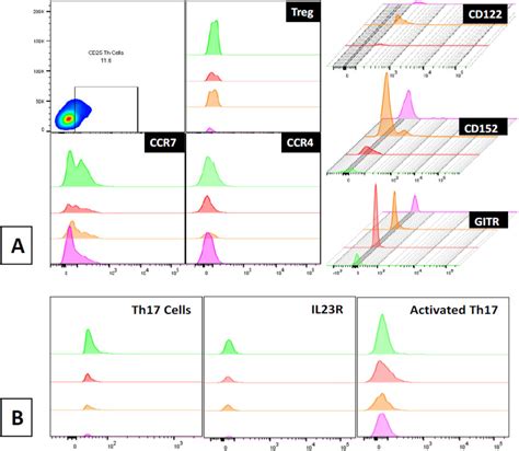 Flow Cytometer Diagram Showing Treg And Th17 Cells And Their Subsets On