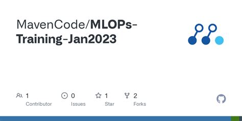 Github Mavencode Mlops Training Jan