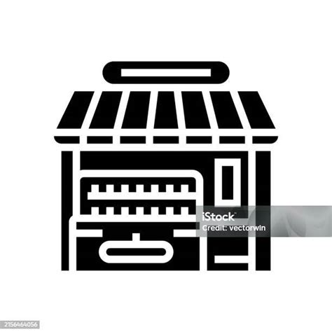 Gelateria 길거리 음식 카페 글리프 아이콘 벡터 일러스트 레이 션 거리에 대한 스톡 벡터 아트 및 기타 이미지 거리 겨울 궁중팬 Istock