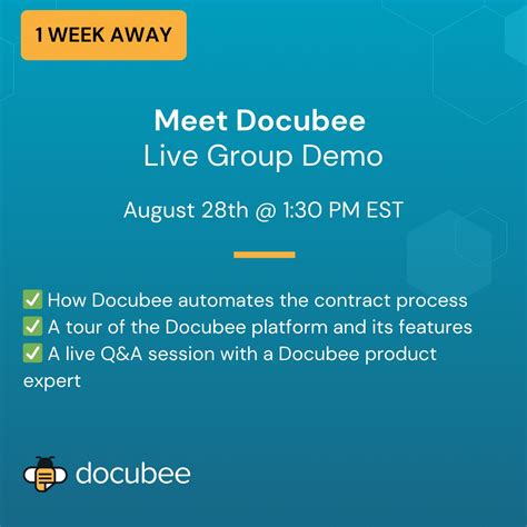 Docubee On Linkedin Livedemo Webinar Contractautomation Esignature Workflows…
