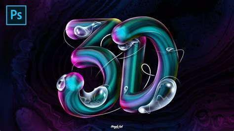 Video Learn How To Create 3D Text Effect In Photoshop Tutorials 3D Full