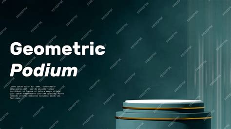 3d рендеринг изображения шаблона макета зеленый и белый цилиндрический