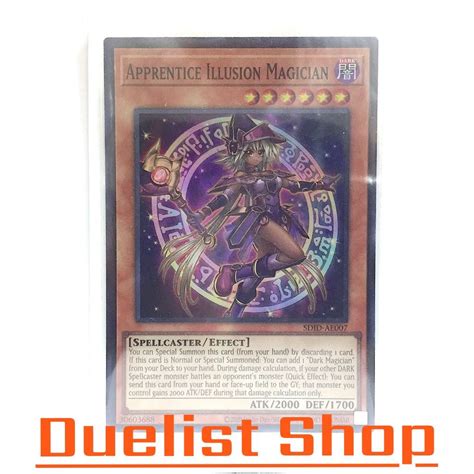 Apprentice Illusion Magician Sr Monster Dark Level6 Spellcastereffect ชุด Sdid Ae007 การ์ด