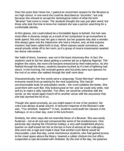 Business Paper Descriptive Essay Of A Person