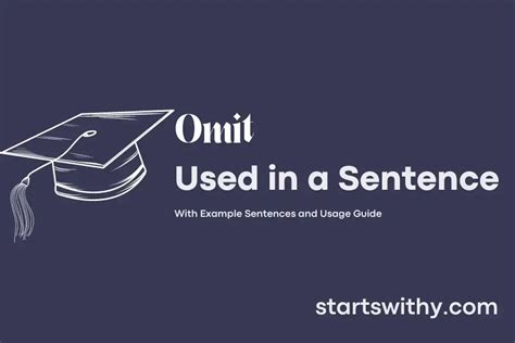 Omit In A Sentence Examples 21 Ways To Use Omit