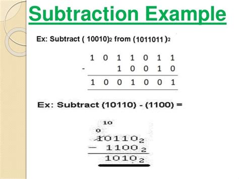 Ec Binary Substraction Using 1s Complement2s Complement