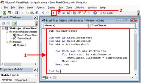 Excel Fixed Objects Will Move Error Working Solutions