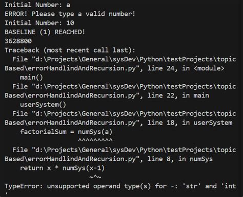 Python Function Recursion Used With Tryexcept Error Stack Overflow