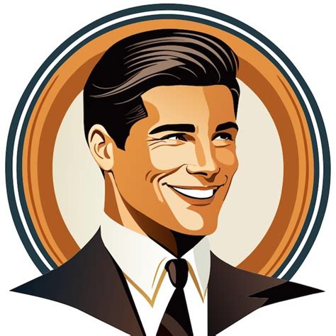 Premium Vector A Man Smile To Lady Vector Illustration