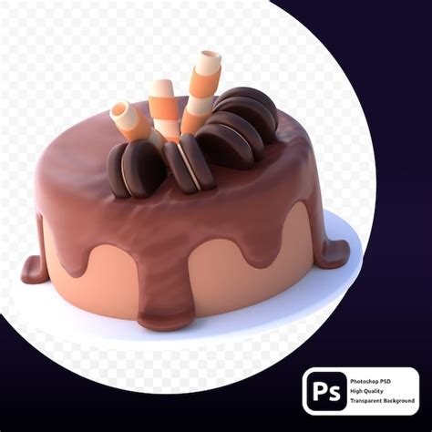 Premium Psd 3d Cake Slice