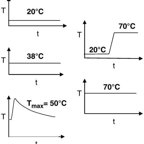 Schemes Of The Time Temperature Histories Of Cement Pastes Hydration