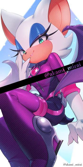 Rouge The Bat And Rouge The Bat Sonic And 1 More Drawn By Iiimirai