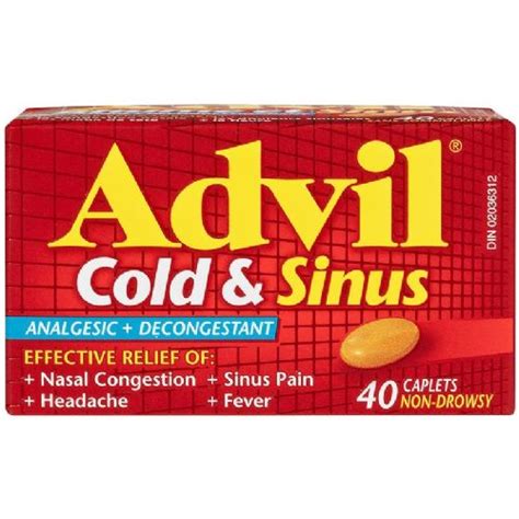 Advil Cold And Sinus Caplets 40s Home Tester Club