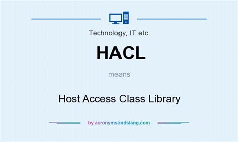 Hacl Host Access Class Library In Technology It Etc By