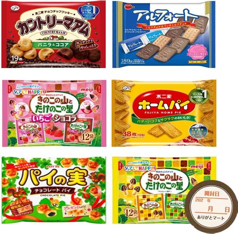 Jp お菓子 ファミリーパック 詰め合わせ 6種セット カントリーマアム アルフォート パイの実 他全6種 シェアパック パーティーパック 大袋 ありがとマート開封日
