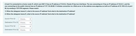 Solved 80 By Sending A Tcp Syn Segment Please Match 1