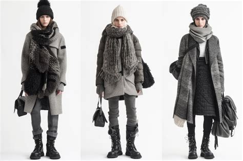 Premium Photo Scandinavian Winterthemed Women39s Fashion With