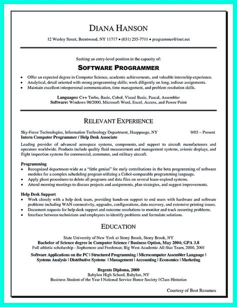 Awesome Computer Programmer Resume Examples To Impress Employers