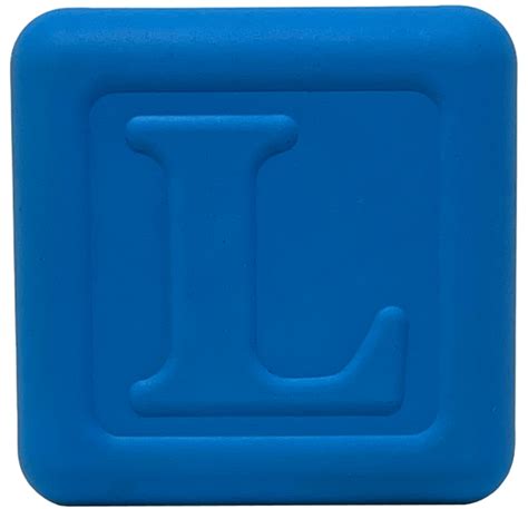 Sodapup Blue Love Cube Durable Rubber Chew Toy And Enrichment Toy
