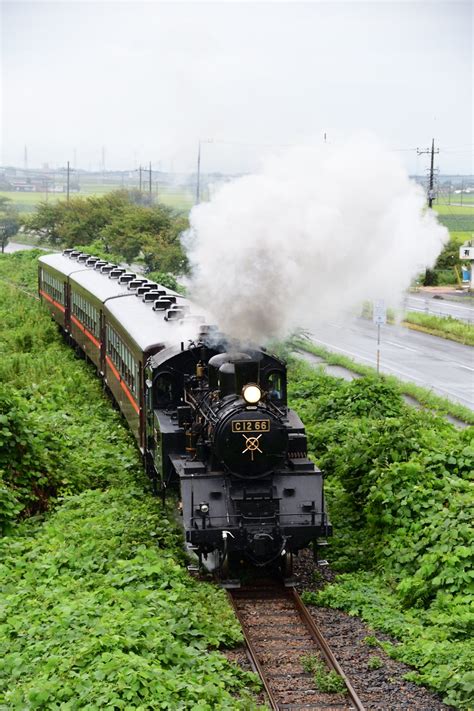 霧雨続く真岡鐵道陸橋で 鳥鉄親父のブログ
