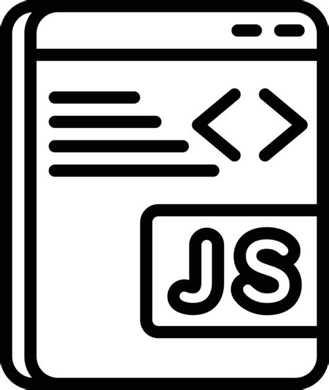 Line Icon For Javascript 3266436 Vector Art At Vecteezy