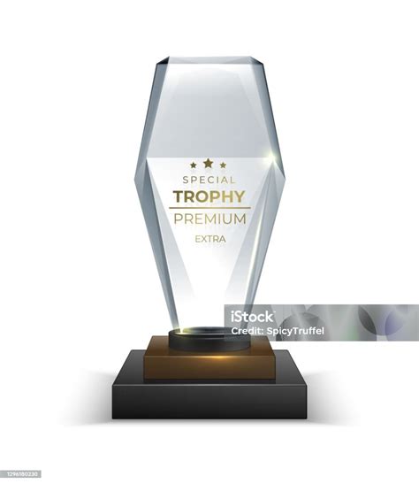 크리스탈 유리 트로피 현실적인 상 스탠드에 황금 글자를 가진 3d 투명 상 스포츠 챔피언십에서 우승을 차지한 샤이니 컵 재능의