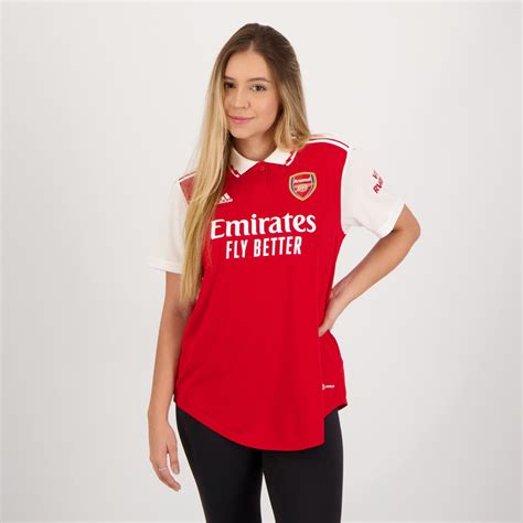 Camisa Adidas Arsenal Home 2023 Feminina Futfanatics