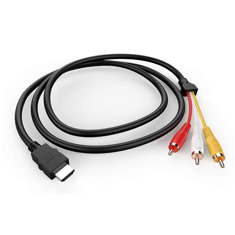 Eanetf Hdmi To Rca Cable 1080p 5ft 1 5m Hdmi Male To 3 Rca Video Audio