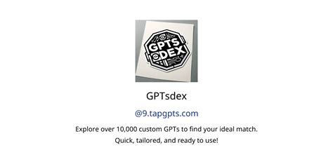 Gptsdex Gpts Features And Functions Examples And Prompts Gpt Store