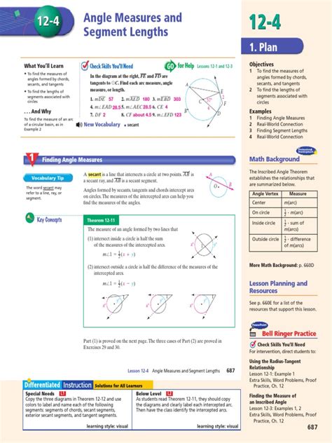 Free Angle Measures And Segment Lengths Worksheet Download Free Angle Measures And Segment