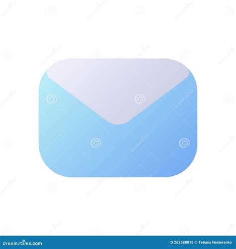 Unread Message Pixel Perfect Flat Gradient Two Color Ui Icon Stock Vector Illustration Of