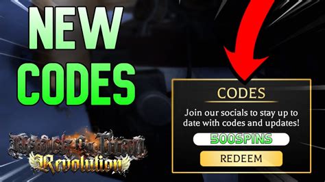 New Aotr Codes Demo Closing Soon Youtube