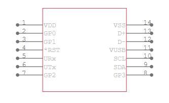 MCP2221 Driver USB 2 0 To I2C UART Datasheet Pinout