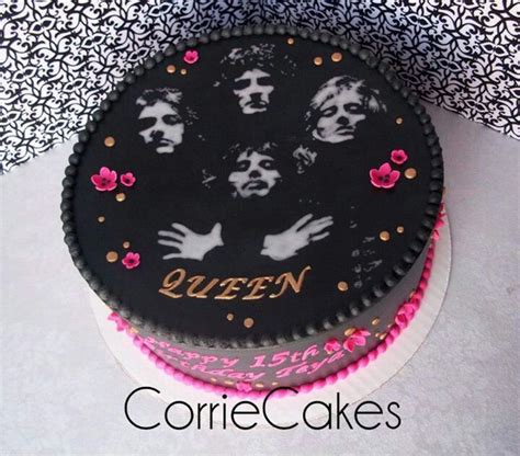 Cool Queen Cake Queen Cake Ideas Queen Band Party Theme Queen Band Cake