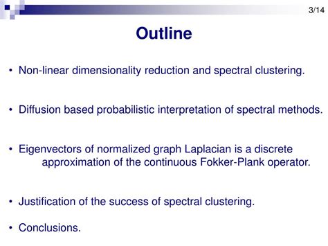 Ppt Diffusion Maps And Spectral Clustering Powerpoint Presentation