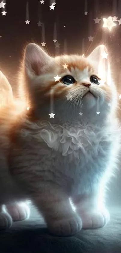 Cute Angelic Kitten Wallpaper Free Download