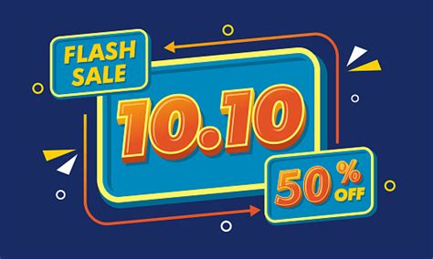 1010 판매 포스터 또는 쇼핑 데이 플라이어 디자인 1010 플래시 판매 온라인 배너 9월에 대한 스톡 벡터 아트 및 기타 이미지 Istock