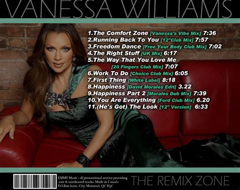 Vanessa Williams The Remix Zone Cd Borderline Music