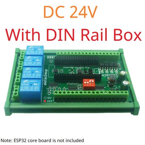 es32c14 24v rs485 2ao 2ai 4di 4do esp32 multifunction expansion board modbus wifi relay module