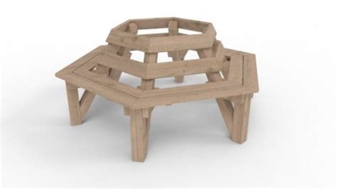 Bench Around Tree Norna Playgrounds