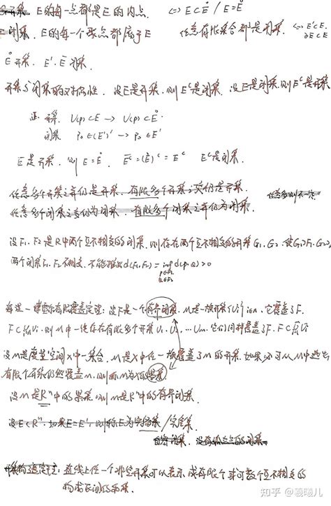 实变函数知识点总结 知乎