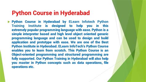Ppt Python Training In Hyderabad Powerpoint Presentation Free