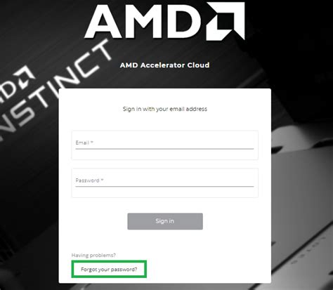 Reset Password Amd Accelerator Cloud Help