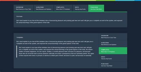 Tabs Templates And Tabs Examples Zozo Tabs