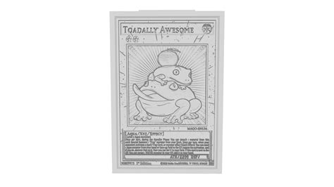 Free Stl File Yugioh 3d Card Toadally Awesome 🐉 ・3d Print Design To
