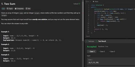 Leetcode 1 Two Sum A Problem Khushi Badsra Posted On The Topic Linkedin