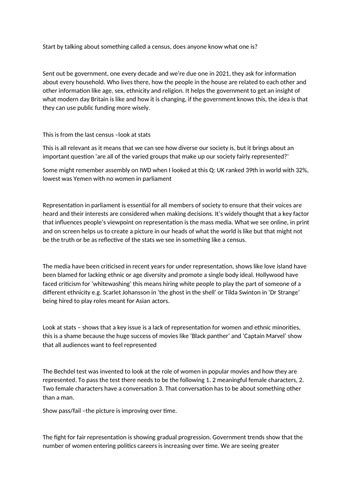 assembly representation and diversity teaching resources