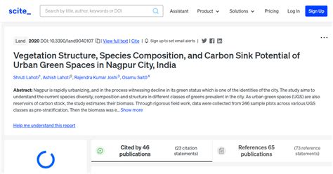 Vegetation Structure Species Composition And Carbon Sink Potential Of