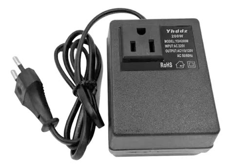 Transformador De Tensão 200w Ac 220v A 110v Para Viagens Frete Grátis