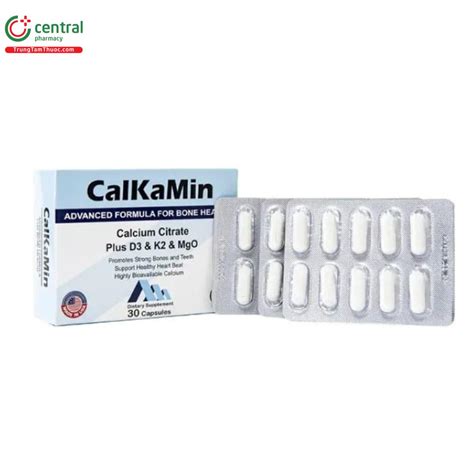 Thuốc Calkamin Mỹ Bổ Sung Canxi Hữu Cơ Cho Xương Răng Chắc Khỏe